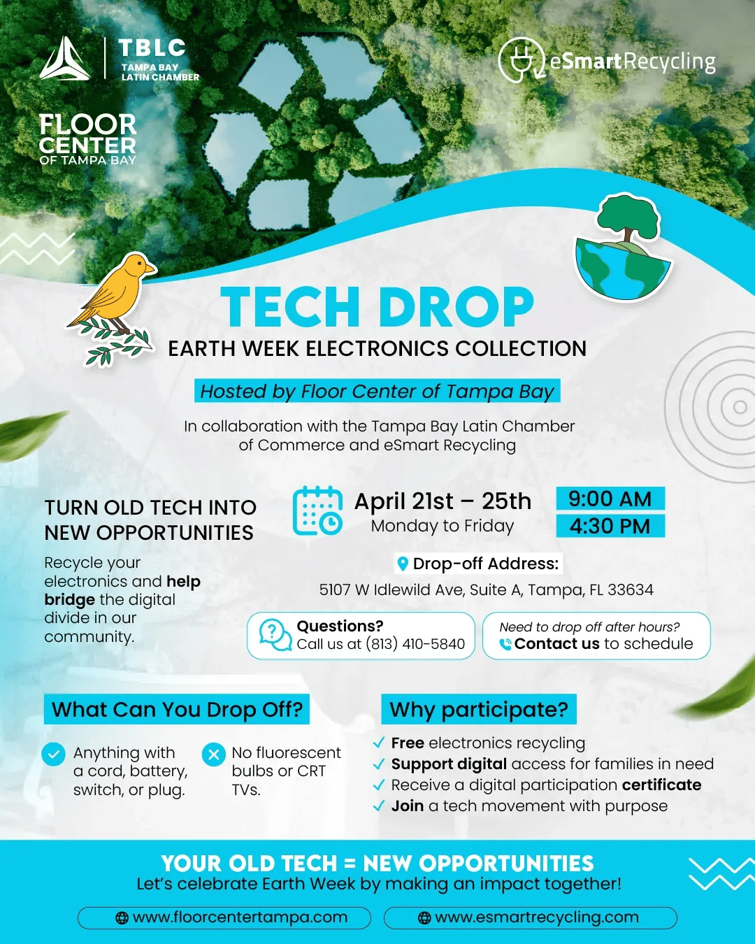 Tech Drop – Earth Week Electronics Collection - esmartrecycling.com